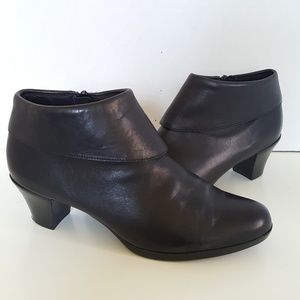 Munro Shoes | Ankle Boots Black Leather Women Size 95 Ss | Poshmark